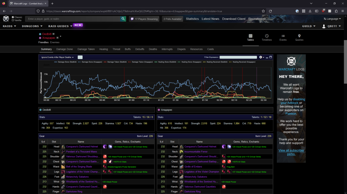 Warcraft Logs Tutorial - Bitt's Guides - WotLK Classic